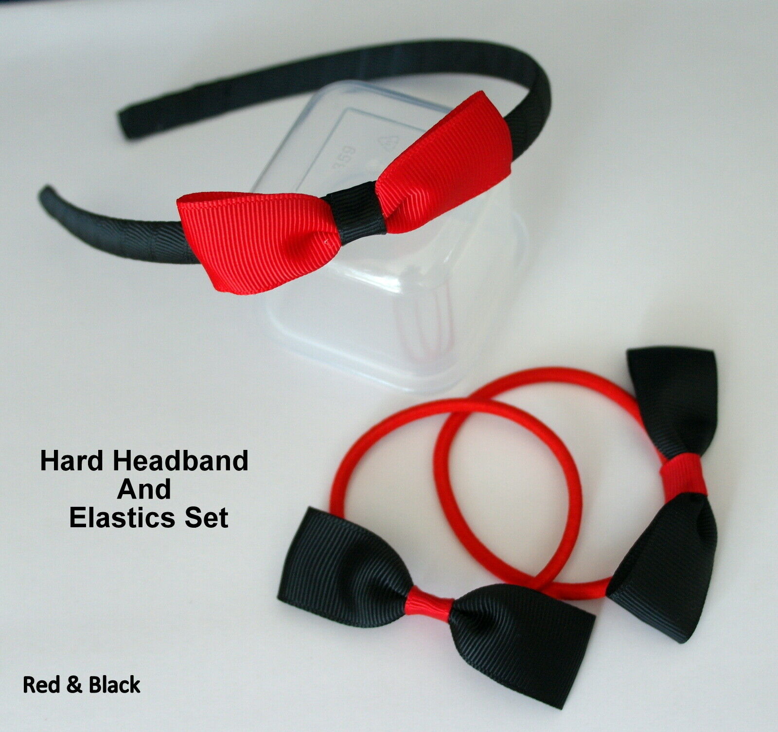 Black & Red School Hair Accessories Bows Korkers Hair Ties ESSENDON ...